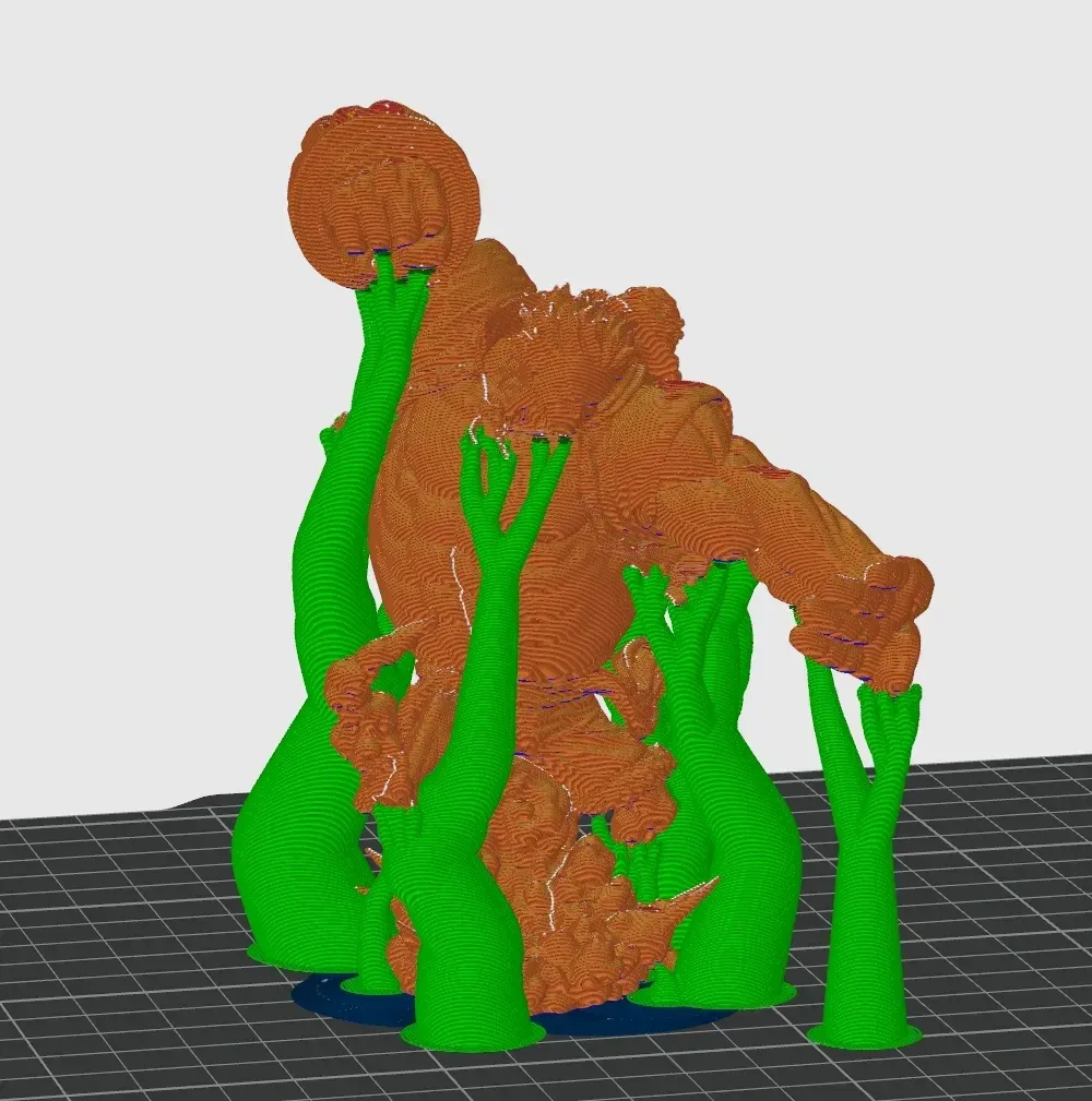 [Hand-painted] One Piece Luffy enraged - Free 3D Print Model - MakerWorld