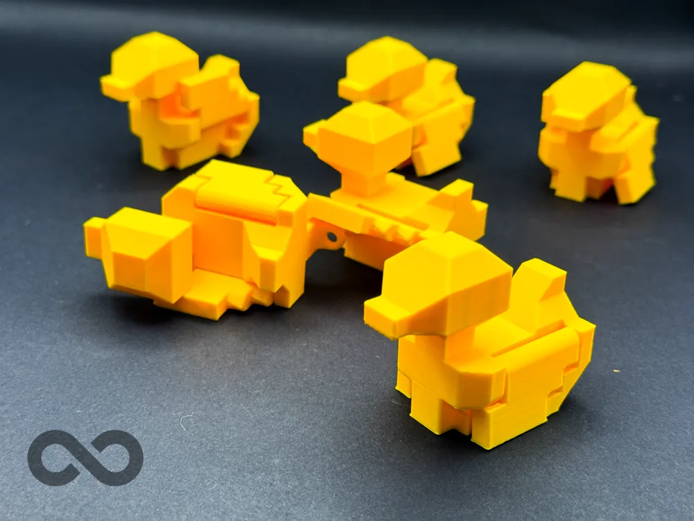 Puck - The Low Poly Fidget Duck by Eternity Labs MakerWorld: Download ...