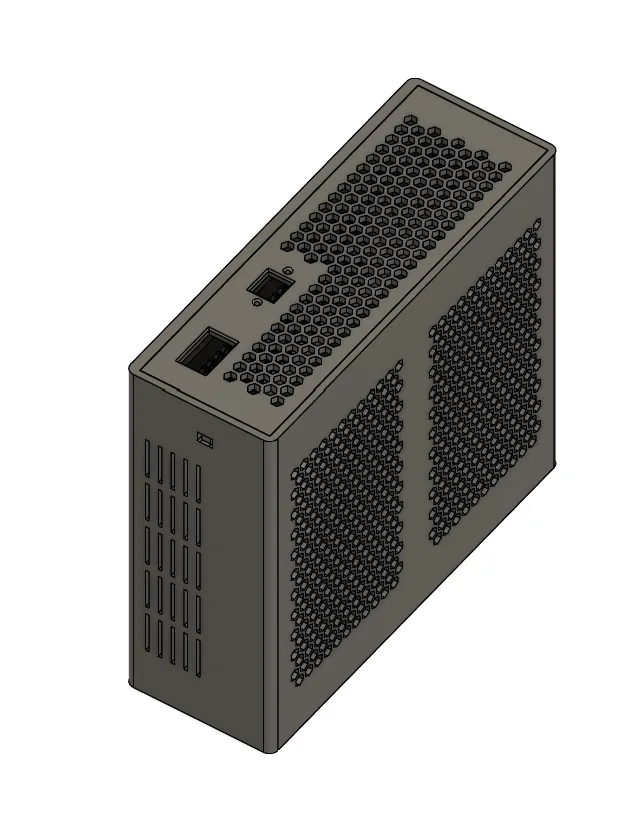 thin itx 工控板双盘位dc电源内置nas机箱 来自 ML MakerWorld：免费下载 3D 模型