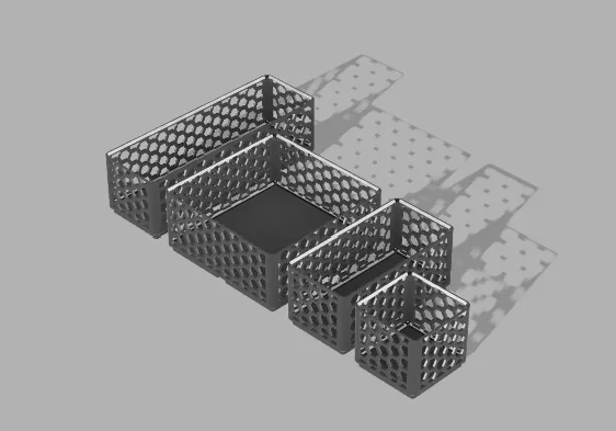 Honeycomb Gridfinity Bins - Free 3D Print Model - MakerWorld