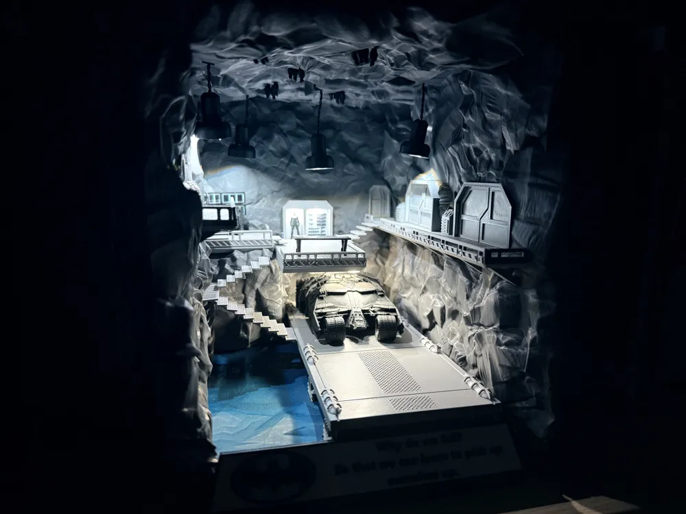 Batcave Book Nook – Why Do We Fall - Free 3D Print Model - MakerWorld