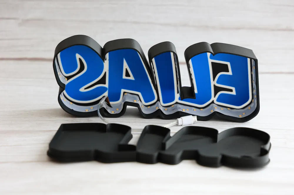Elias Name Lightbox - Free 3D Print Model - MakerWorld