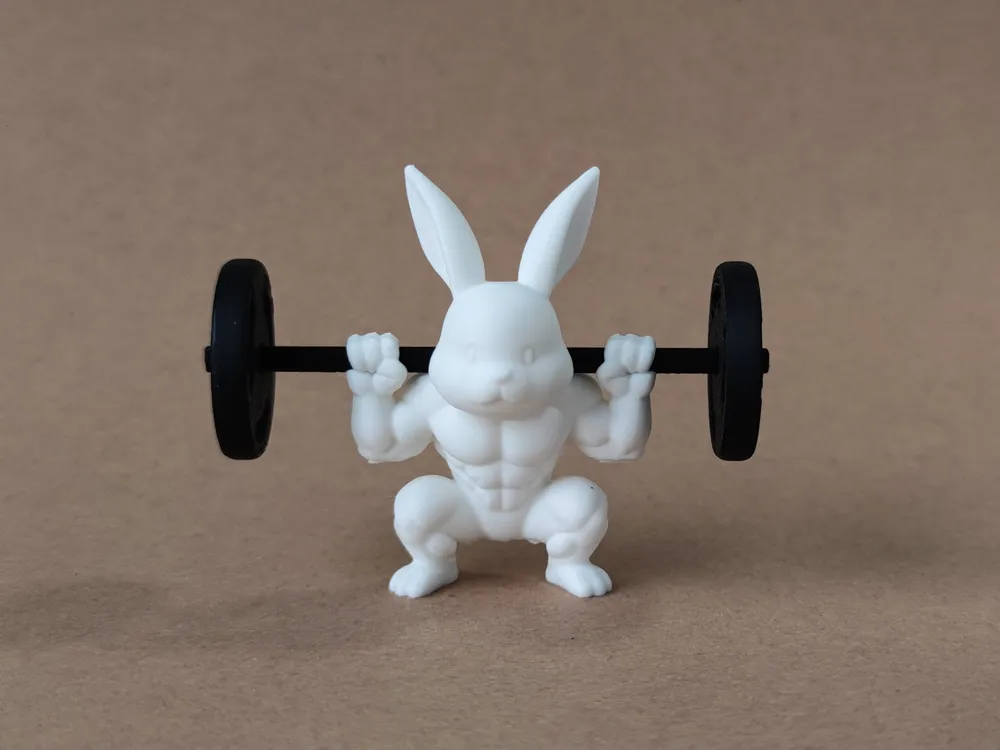 Jacked Rabbits weightlifting - Free 3D Print Model - MakerWorld