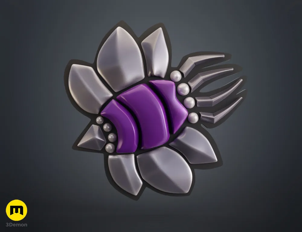 Hollow Knight Hallownest Seal Brooch - Free 3D Print Model - MakerWorld