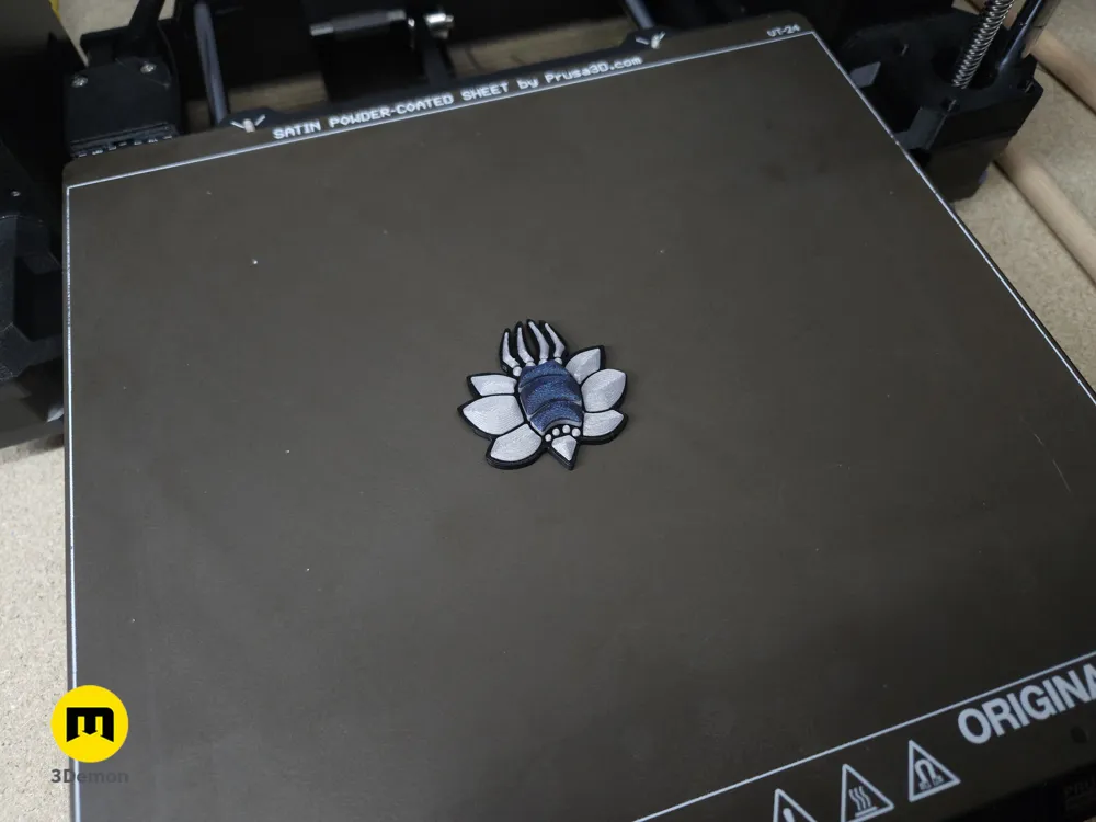 Hollow Knight Hallownest Seal Brooch - Free 3D Print Model - MakerWorld