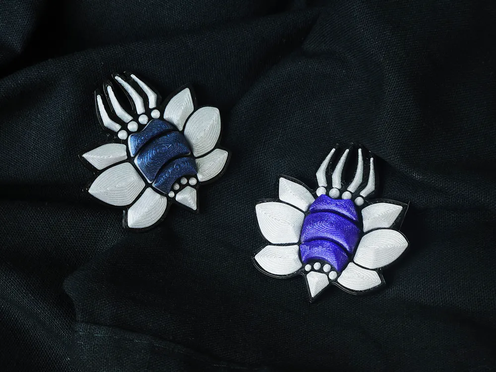Hollow Knight Hallownest Seal Brooch - Free 3D Print Model - MakerWorld