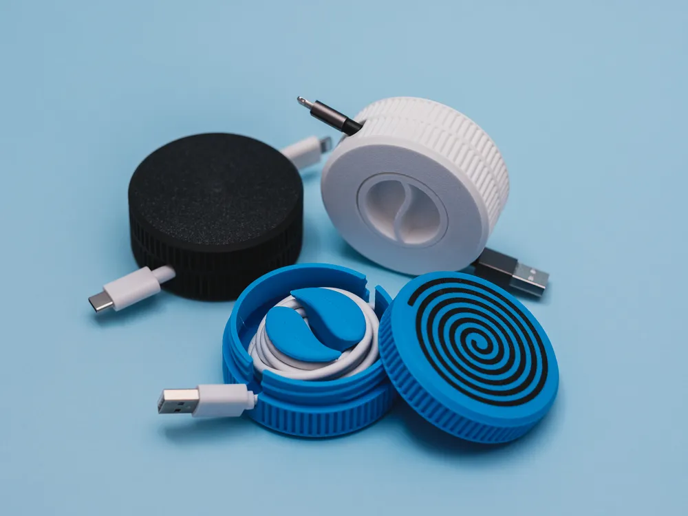 Portable Cable Winder Organiser - Free 3D Print Model - MakerWorld