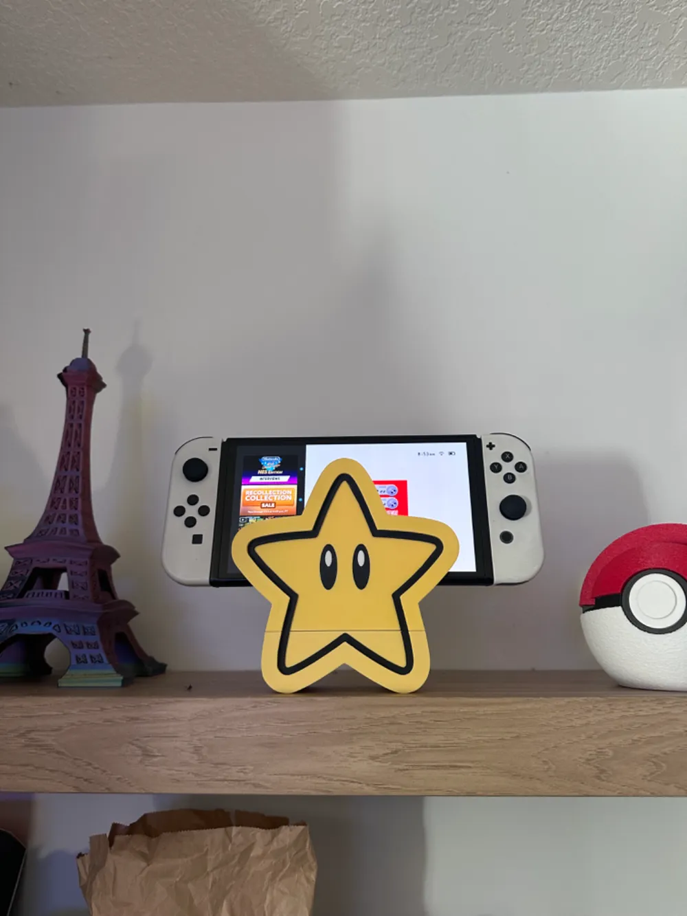 POWER UP STAR SWITCH DOCK (charging and tv-hub) by INFINITY 3D PRINTS ...
