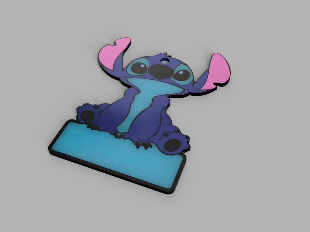 Stitch Name Tag by BEAMink - MakerWorld