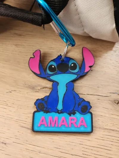 Stitch Name Tag by BEAMink - MakerWorld