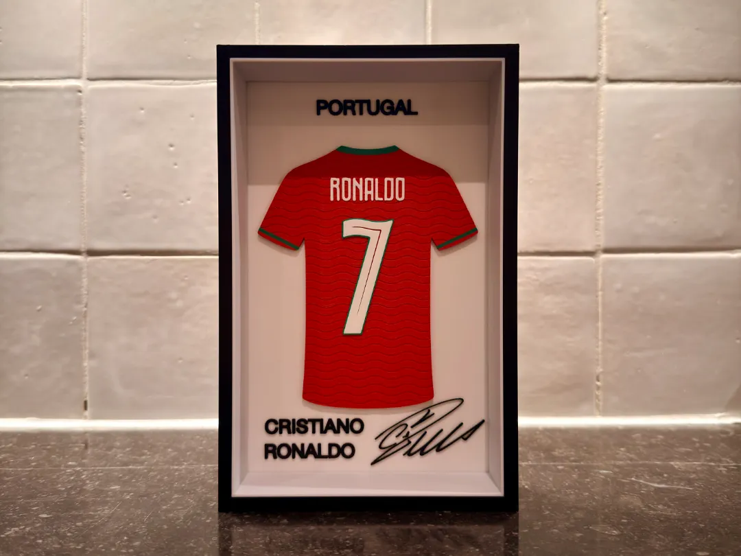 Cristiano Ronaldo - Portugal 2026 - Jersey Frame - Free 3D Print Model ...