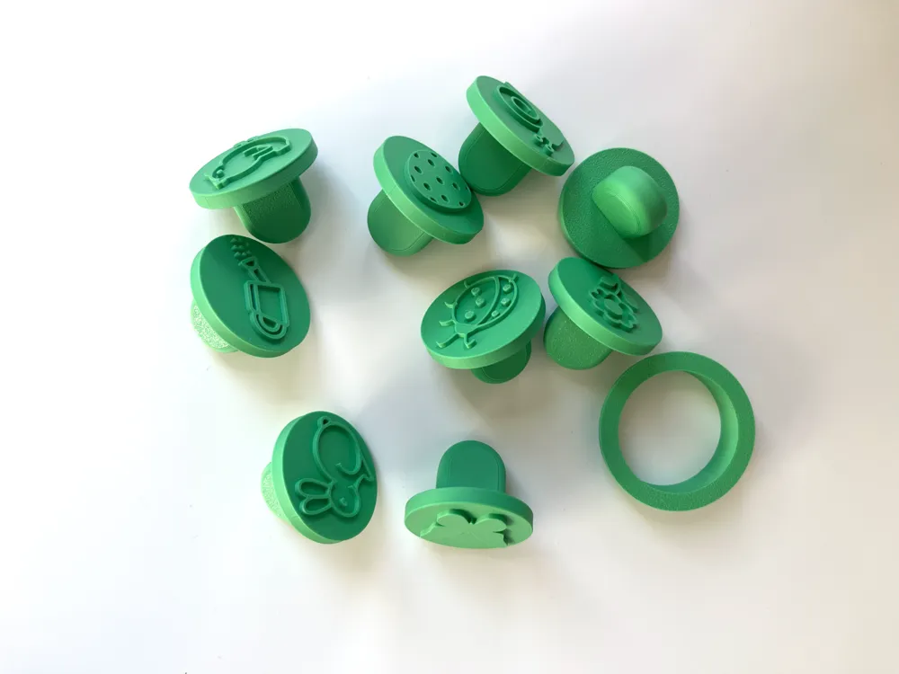 Spring-Themed Playdough Stamp Set and cutter by aurelija.pil MakerWorld ...