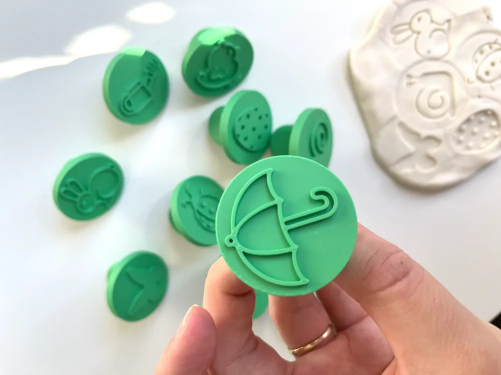 Spring-Themed Playdough Stamp Set and cutter by aurelija.pil MakerWorld ...