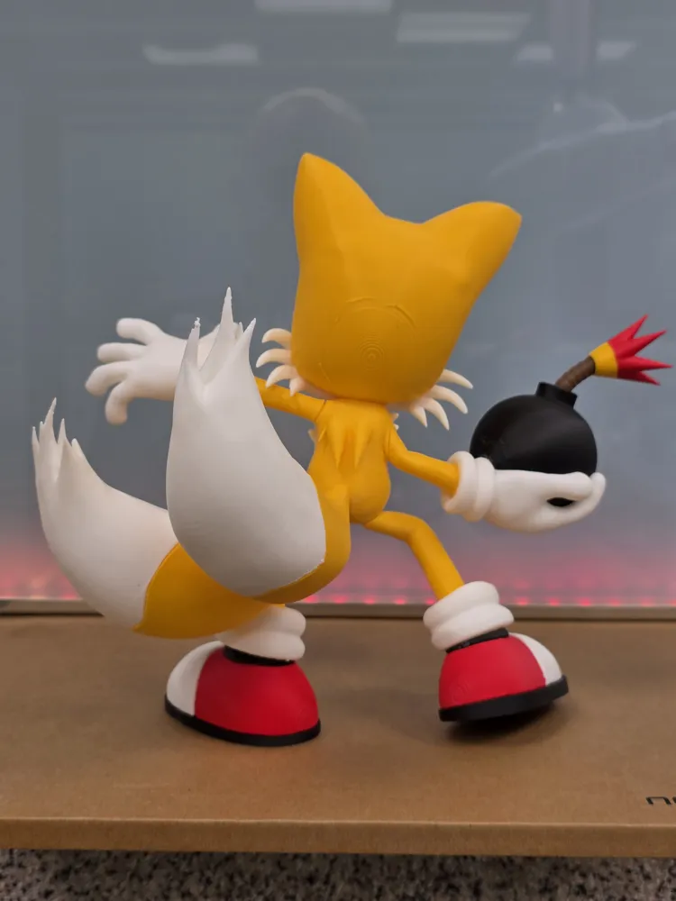 Tails (Sonic the Hedgehog) / NO AMS - Free 3D Print Model - MakerWorld