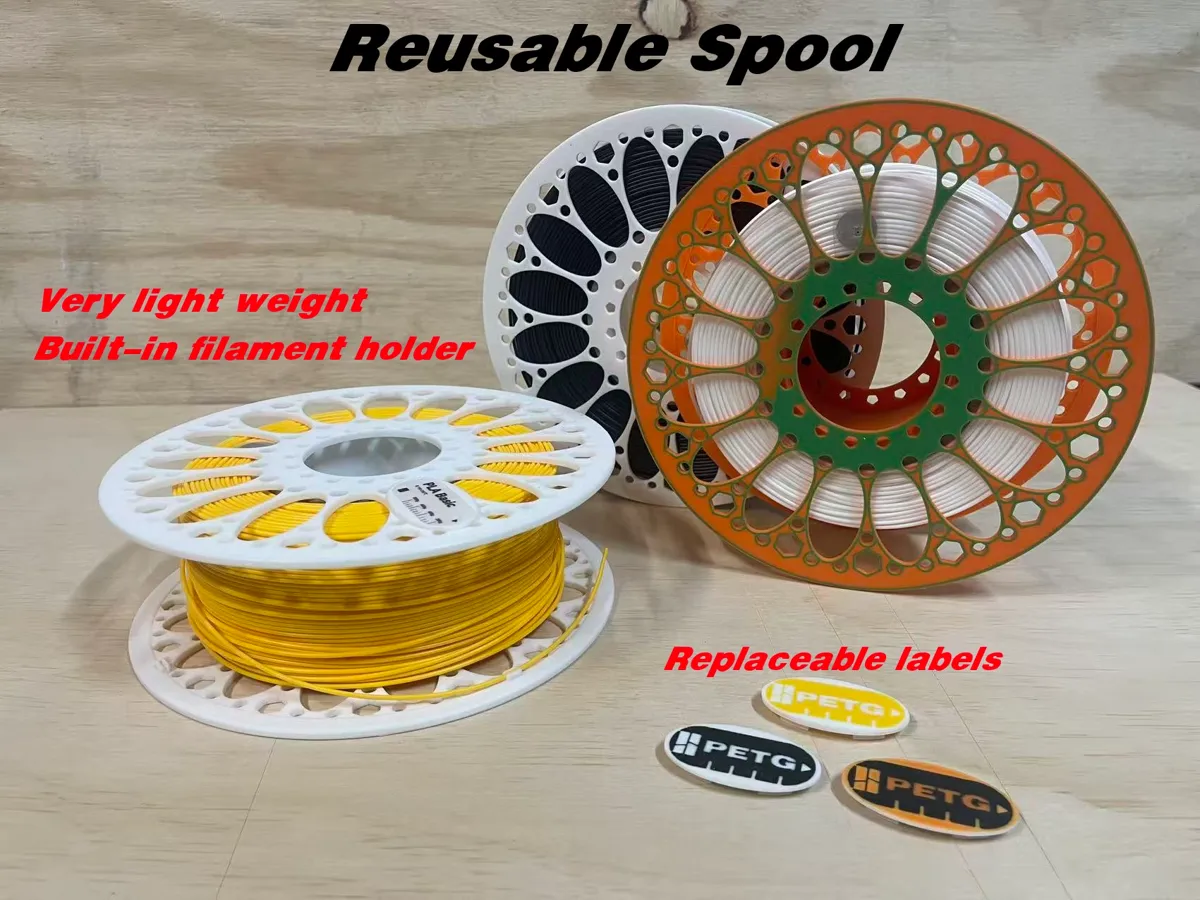 Bambu Lab Reusable Spool - Free 3D Print Model - MakerWorld