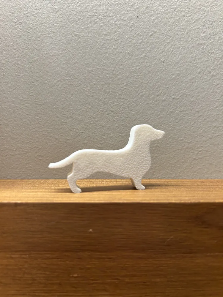 Dachshund Silhouette - Free 3D Print Model - MakerWorld