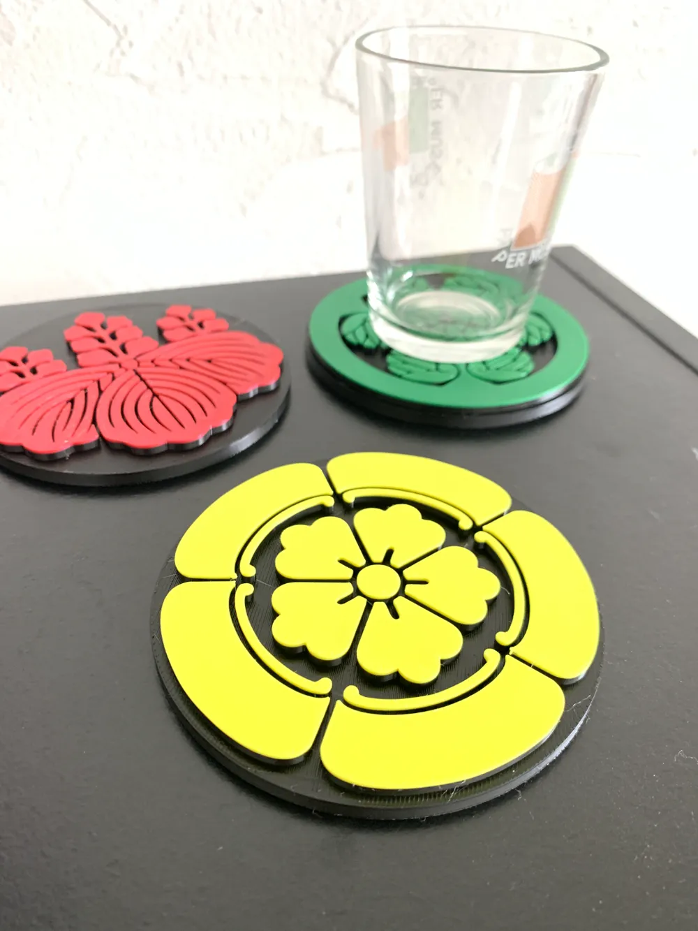 Sengoku Period Warlord Mon Coasters 1 - Oda Nobunaga by Bruce - MakerWorld