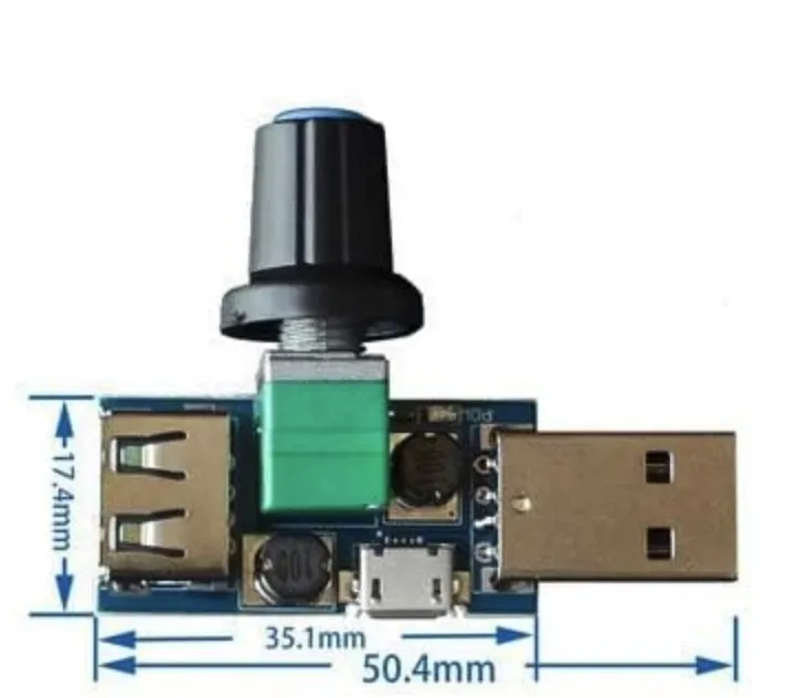 USB Potentiometer/USB Fan Speed Controller Case by Covic 3DMakerWorld ...