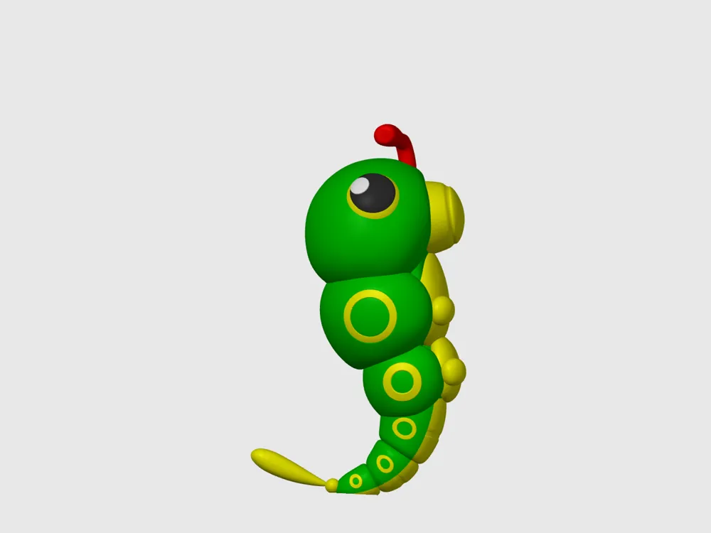 Caterpie Multicolor by entroisdimensions_figurine - MakerWorld