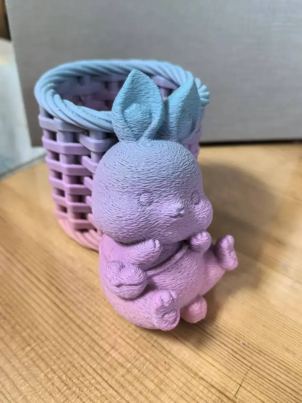 Adorable Rabbit Pen Holder Pencil Case Stationery - Free 3D Print Model ...