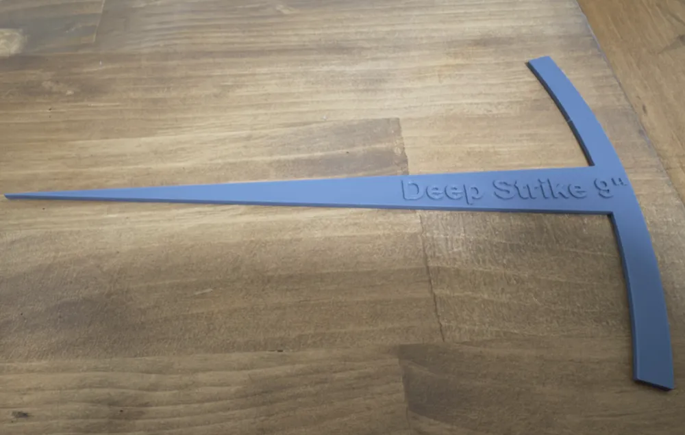 9" Deep Strike Ruler - Single Point by extruded.designs MakerWorld ...