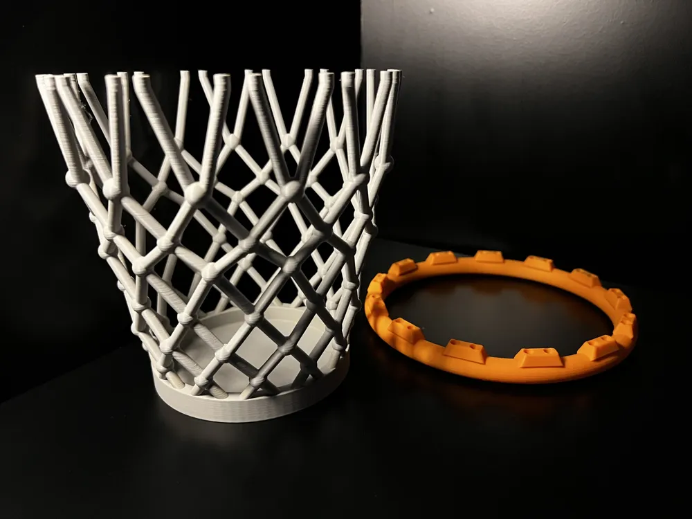 Universal Basketball Trash Can -Desk & Floor Size - Free 3D Print Model ...