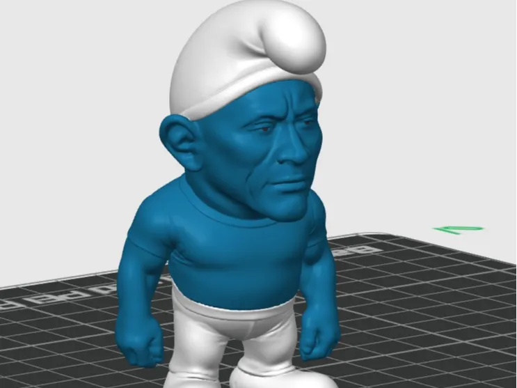 "La Roca" Pitufo de color por DiegoCZ MakerWorld: Descarga Modelos 3D Gratuitos