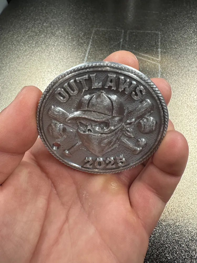 2025 Outlaws Team Medallion by TD3D MakerWorld: Download Free 3D Models