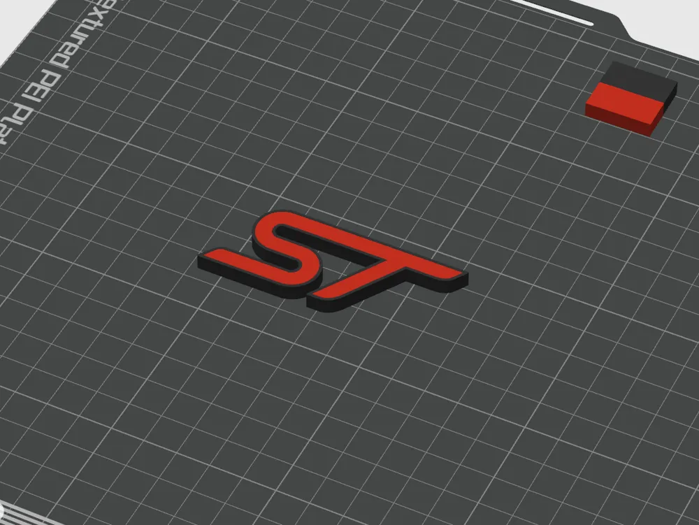 Ford ST emblem - Free 3D Print Model - MakerWorld