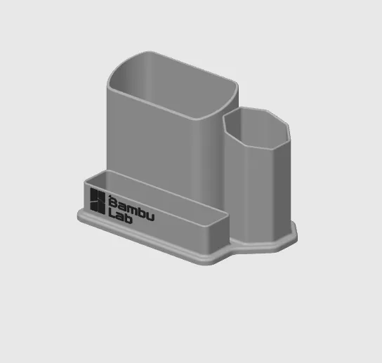 Organizer Desktop Stiftehalter Bambu Lab Logo Sign Makeup by Fix3D ...