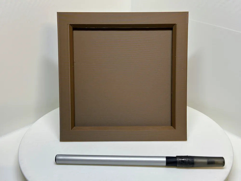 4x4 Picture Frame & Stand ~ Simple Chamfer Edge - Free 3D Print Model ...