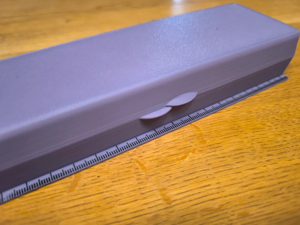 Custom Pencil Case with Stencil & Ruler - Free 3D Print Model - MakerWorld