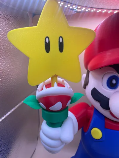 Super Mario Lamp with Star - Free 3D Print Model - MakerWorld