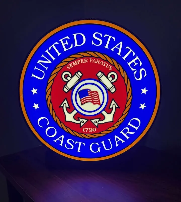 US Coast Guard Light Box - Free 3D Print Model - MakerWorld