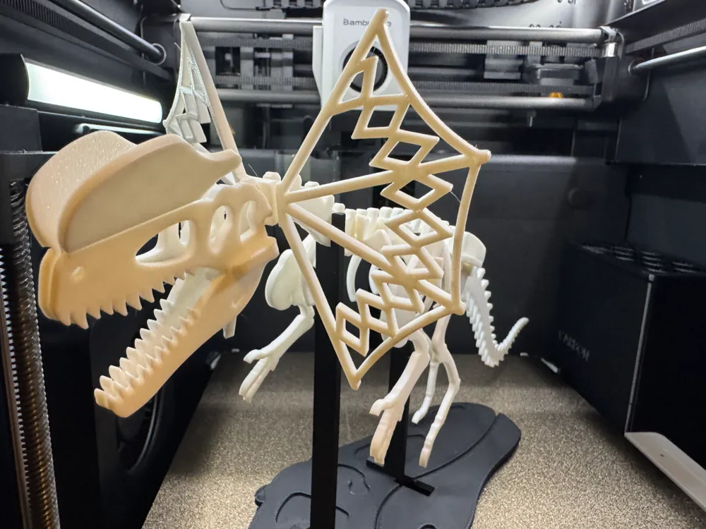Dilophosaurus Dinosaur Skeleton Puzzle Remixed by Hef413 MakerWorld ...
