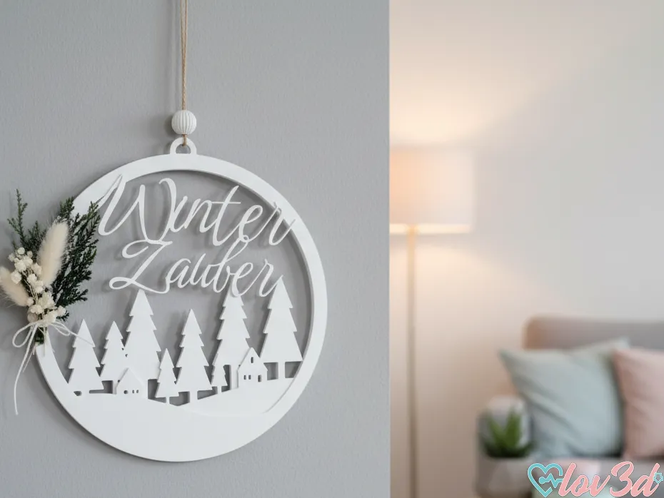 "Winter Zauber" (Winter Magic) Village Ring von lov3d MakerWorld ...