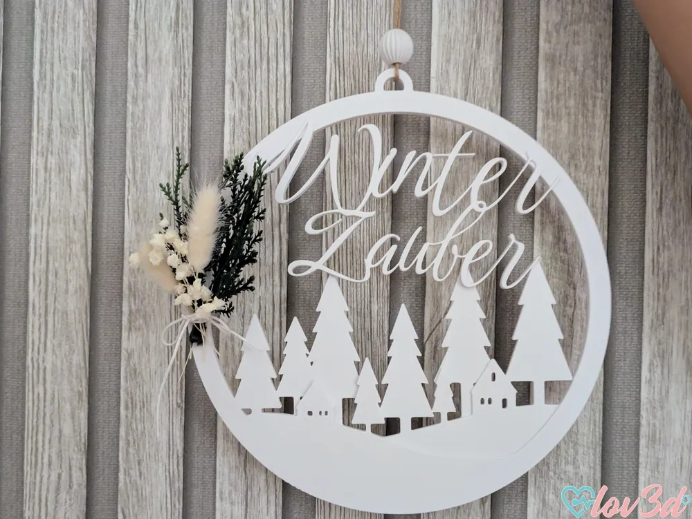 "Winter Zauber" (Winter Magic) Village Ring von lov3d MakerWorld ...