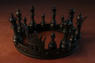 Chess Themed King Crown – Black Matte Finish by FaRe316MakerWorld ...