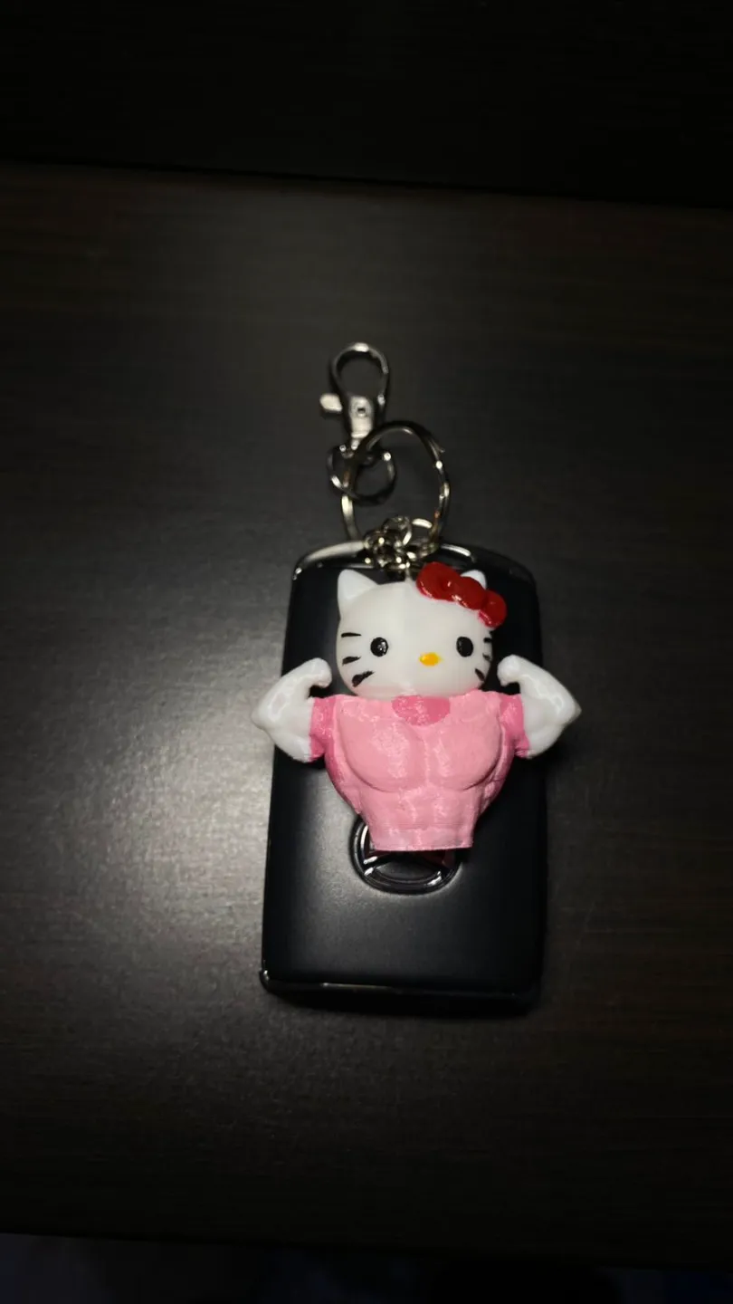 Keychain hellokitty by Xmaker MakerWorld: Download Free 3D Models