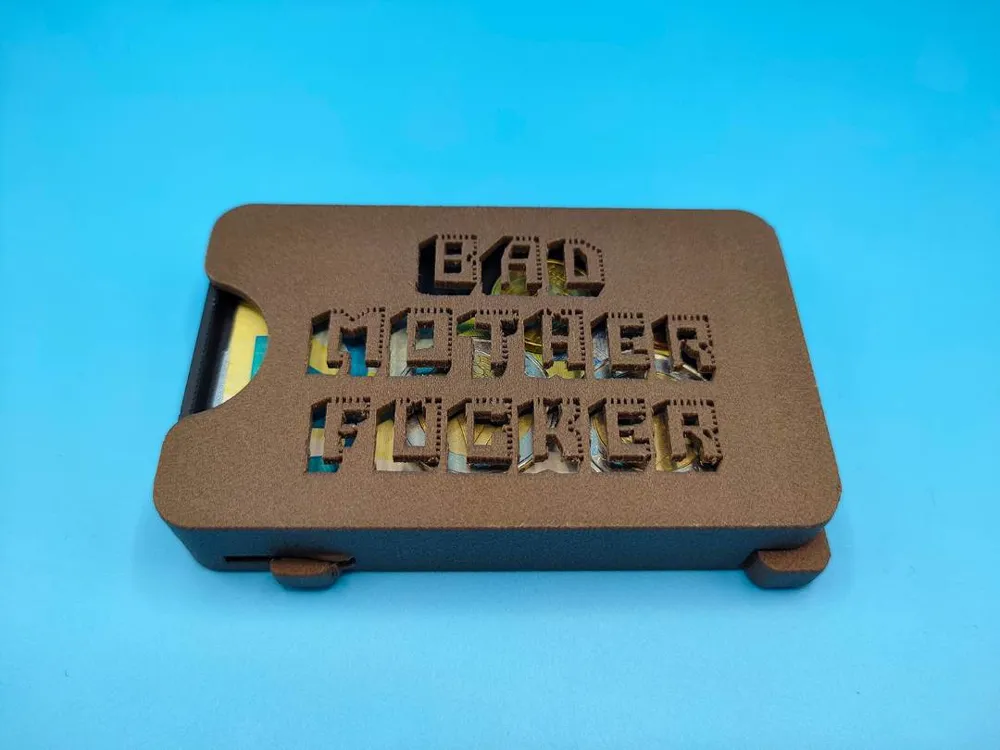 Pulp Fiction Slim Wallet - Bad MF - Free 3D Print Model - MakerWorld