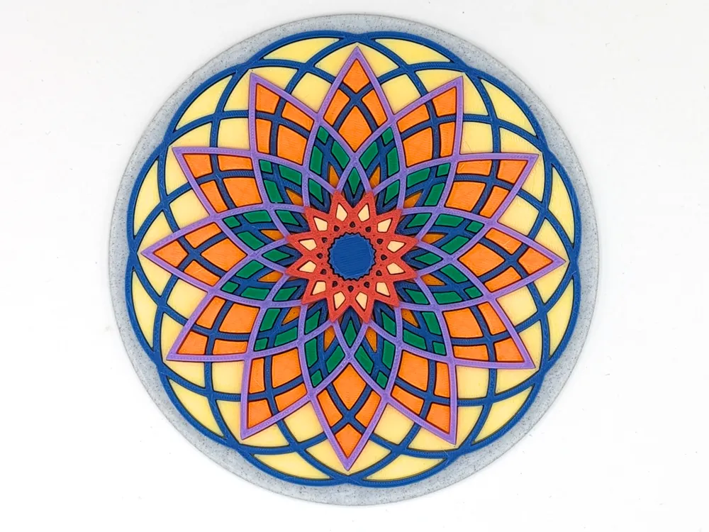 Mandala Puzzle by Blubdiwub - MakerWorld