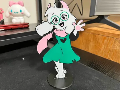 Ralsei Standee Figure by Tomader910 MakerWorld: Download Free 3D Models