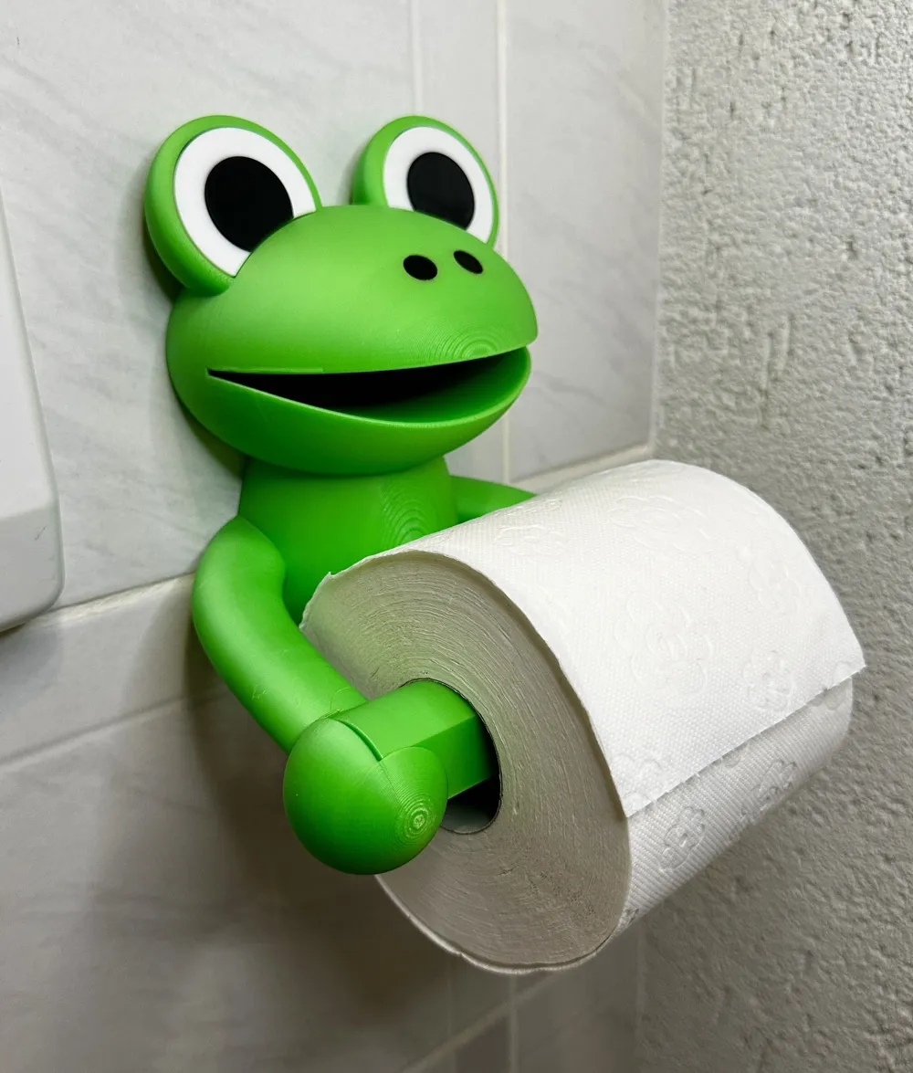 Frog Toilet Paper Holder by 3DMerchandMore MakerWorld: Download Free 3D ...