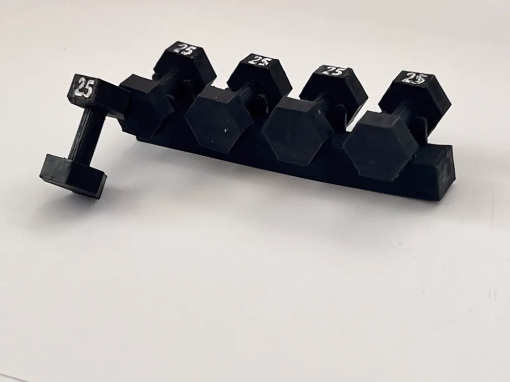 Mini Dumbbell Set by Captain Smek MakerWorld: Download Free 3D Models