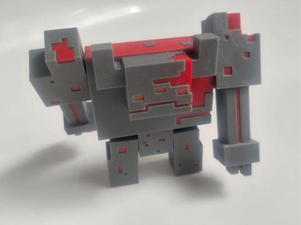 Minecraft redstone golem - Free 3D Print Model - MakerWorld