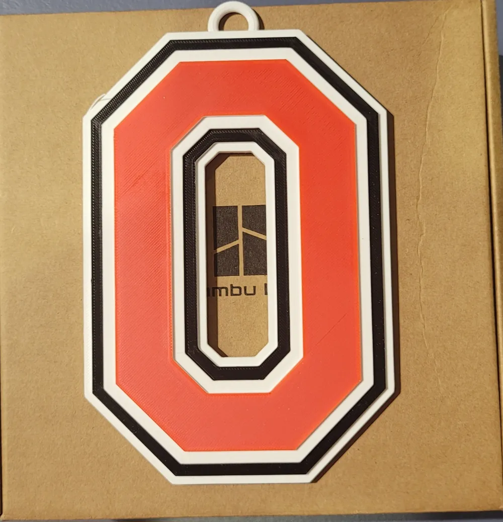 OHIO STATE BLOCK 3D Logo 180mm series by mercadogarzas - MakerWorld