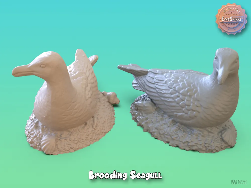 Brooding Seagull by EzzySziggy MakerWorld: Download Free 3D Models