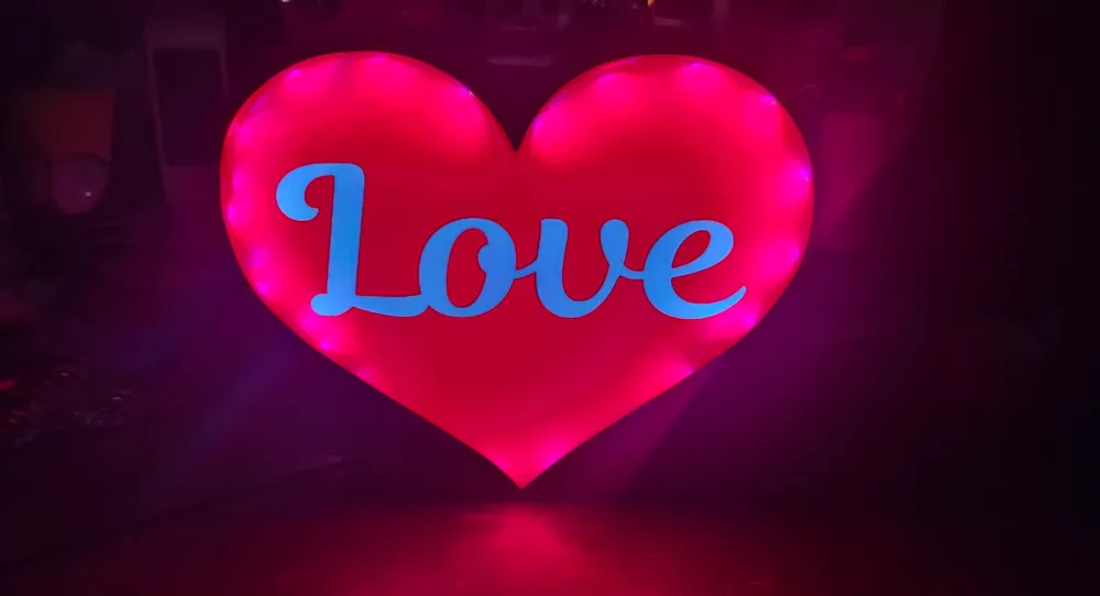 Valentine's Day Light Box by Sean's Crazy Customs - MakerWorld