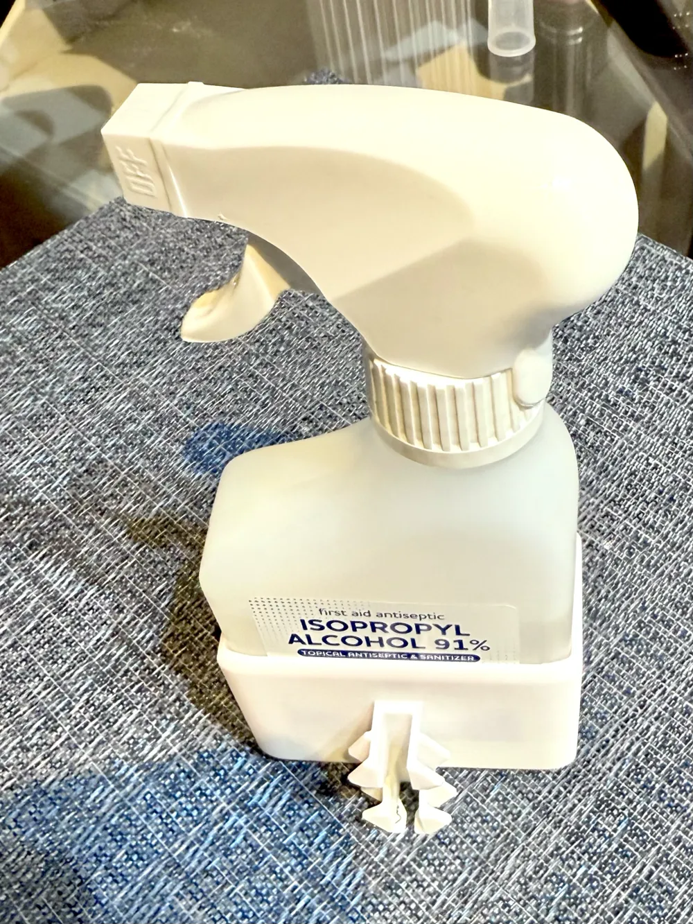 HSW mount for Isopropyl Alcohol Spray Bottle Remixed by Druce - MakerWorld