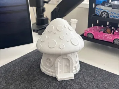 Cute Mushroom House | Whimsical Toadstool Hut - Free 3D Print Model ...